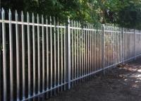 China Galvanised Security Palisade Fencing Triple Point W Section Metal for sale