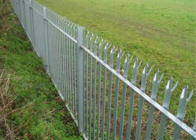 China 2.0m High W Section Galvanized Palisade Fencing Steel for sale