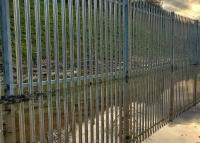 China Anti Tamper Fixings Hdg Metal Palisade Fence For Industrial Units for sale