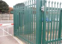 China High Security D Section Galvanised Palisade Fencing Powder Coated for sale