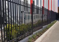 China 1.2m Tall Metal Palisade Fencing Hot Dipped Galvanized After Welded Privacy Vinyl for sale