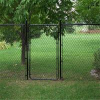 China Heavy Gauge 6ft 1.5mm Steel Chain Link Fencing Residential Hot Dipped Galvanized With Gate for sale