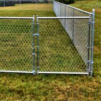 China Outdoor 40x40mm Black Steel Chain Link Fence Portable Pvc Coated Post for sale