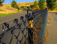 China High Security Durable 5.0mm Steel Chain Link Fencing Panels Diamond Shape for sale