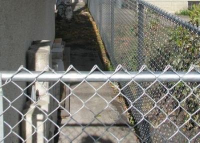 China Heavy Duty 2.5mm Chain Link Fence Metal Residential Galvanized 6ft for sale
