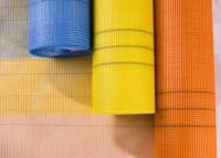 China Orange Fiberglass Mesh Fabric Chemical Stability For Wall Reinforcement for sale
