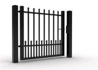 China 1.8 M Height Powder Coated Tubular Fencing Metal Picket Ornamental for sale