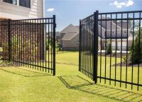 China 1.8 M Height Powder Coated Tubular Fencing Metal Picket Ornamental for sale