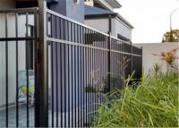 China Black 2.4mm Length Tubular Security Fencing Powder Coated With Post for sale