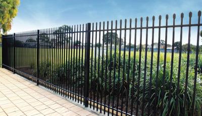 China Powder Coated Square Tube Fencing Tubular Steel Spear Top Galvanized for sale