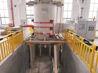 China Induction Vertical Vacuum Furnace 9.8MPa Loading Silicon Nitride Gas Pressing Sintering for sale