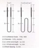 China Molybdenum Disilicide Rod 100mm 380V for Testing Atmosphere Chamber Furnace for sale