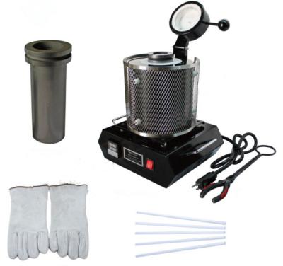China Fast Speed Portable Gold Melting Furnace 130.35cm3 Crucible Capacity Less Burnt Loss for sale