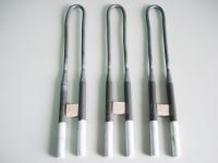 China U Type Mosi2 Heating Elements Molybdenum Disilicide Rod For 1700C Furnaces for sale