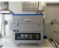 China 1200C Vacuum Tube Furnace 0.1MPa Quartz Tube Argon Nitrogen Atmosphere 80x300mm for sale