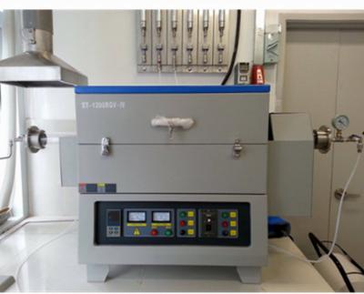 China 1200C Vacuum Tube Furnace 0.1MPa Quartz Tube Argon Nitrogen Atmosphere 80x300mm for sale