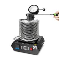 China 1100C 3KG Portable Gold Melting Furnace with High Purity Graphite Crucible for sale