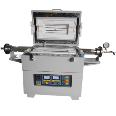 China 1200C Electric Tube Furnace with Vacuum Pump Quartz Tube 50x300mm Argon Atmosphere for sale
