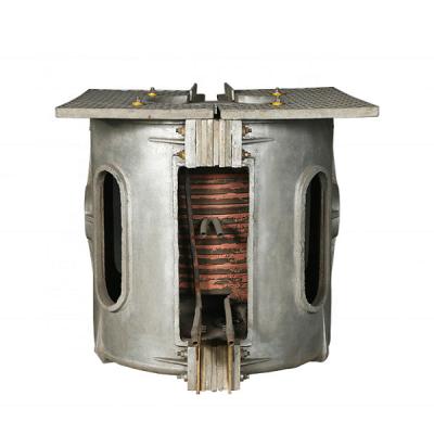 China 350kg Aluminum Induction Melting Furnace With Tilting Controller for sale
