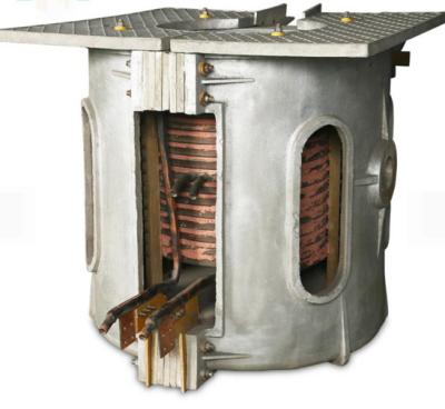 China 750kg Medium Frequency Induction Melting Furnace for Cast Iron Copper 1650°C Fast Heating for sale