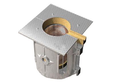 China 1 Ton 500KW Copper Induction Melting Furnace Crucible Furnace for Cast Iron Brass for sale
