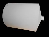 China Cylindrical Alumina Graphite Crucible 99 Al2O3 1500C Metal Glass Melting Small Cup for sale