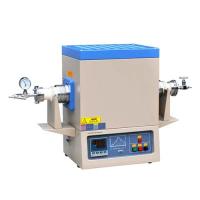 China Lab 1200C Vacuum Mini Tube Furnace Electric Horizontal Alumina 80mm Tube for sale