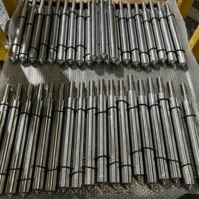 China Chrome Piston Rod made from CK45 20MnV6 42CrMo4 SUS304 SUS316 steel bars with precision f7 tolerance and surface hardness min HV900 for sale