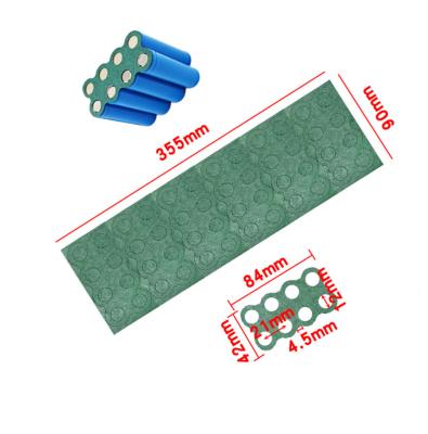 China 21700 Battery Fish Paper Insulation Sheet | 8 Cell Battery Insulation Gasket | Flame Retardant Fish Paper for Lithium Battery Module | Custom Die Cut Battery Insulation Paper for sale