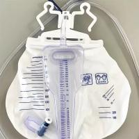 China Disposable 2000ml Urine Meter Bag Medical-Grade Drainage System with Precision Calibration & Air-Tight Safety Seal for sale