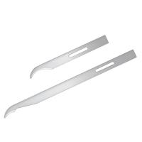 China Medical Disposable Stitch Cutter With Curve Single Use Strile Long Grip for sale