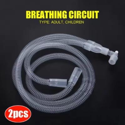 China 2pcs Animal Anesthesia Breathing Circuit Corrugated Tube Anesthesia Ventilator Breathing Circuits Veterinary Equipment for sale