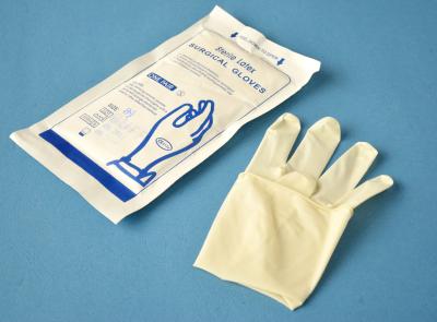 China Surgical Powdered Disposable Latex Examination Gloves 2pcs Pair for sale