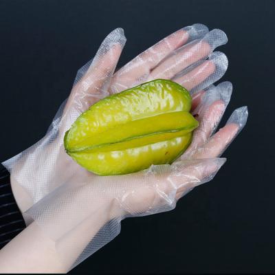 China Food-Grade Disposable PE Gloves with Non-Slip Embossed Texture and Individually Packed for Hygiene for sale