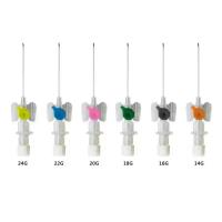 China Veterinary IV Catheter 18G-26G Pet Indwelling Needle, Medical Grade PP Butterfly Type IV Cannula with Injection Port, CE Certified for Animal Hospital for sale