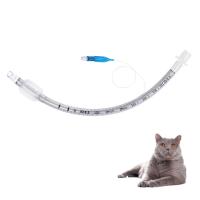 China Veterinary Reinforced Endotracheal Tube Medical Grade PVC with Olive-Shaped Balloon Transparent Anesthesia Catheter for Animal Hospitals for sale