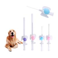 China Pet Sterile IV Cannula With Heparin Cap Disposable Butterfly IV Cannula Intravenous Injection Catheter For Pet Health Care for sale