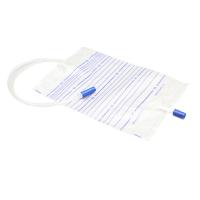 China Medical-Grade PVC Urine Bag with Push-Pull Drain Valve 2000ml Leakproof for Hygienic Collection for sale