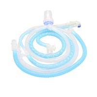 China 1.8m Disposable Anesthesia Breathing Circuit with Integrated Sampling Tube and Single/Double Water Cup Options for sale