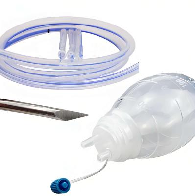 China Medical Spring-Activated Closed Wound Drainage System 400ML – Secure Drainage & Easy Drainage Tube for sale