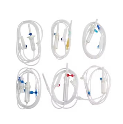 China AILE Brand Disposable Infusion Set IV Set with 60 drops/ml Flow Rate Non-Toxic for Pediatric Patient Care for sale