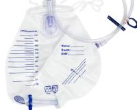 China Sterile Medical Grade PVC Urine Drainage Bag with 2000ml Capacity and Bottom Outlet T Valve for Easy Drainage for sale