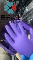 China Disposable Nitrile Gloves with AQL 1.5 Standard Latex-Free and Textured Fingertips for Enhanced Grip for sale