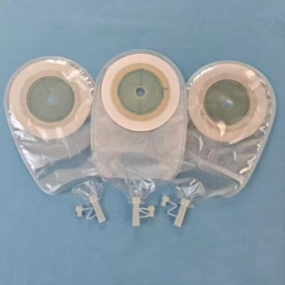 China Anti-reflux One Piece Urine Collection Drainage Stoma Pocket Ostomy Pouch Set Ostomy Bag Urostomy Bag for sale
