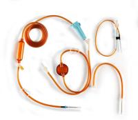 China Disposable 20/60Drops Light Proof IV Infusion Set With Needle for sale