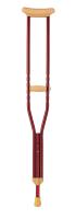 China Adjustable Height Underarm Crutches with Aviation-Grade Aluminum Alloy and Anti-Slip Rubber Tip for Heavy-Duty Support for sale