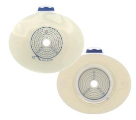 China Medical Consumables two piece skin barriers with max cut 45mm and KC50 flange for connection and gentle skin adhesion in ostomy care for sale