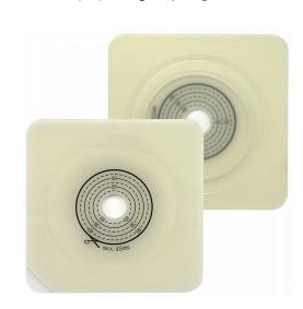China Medical Consumables two piece skin barriers providing secure interface between stoma and pouch with flexible flange sizes for sale