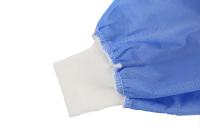 China 30-45g SMS Non-woven Fabric Disposable Gown Suit EOS Sterilized CE Certified Adjustable Hook-and-Loop Closure for sale