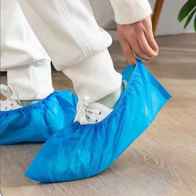 China Anti-Slip Dustproof Polypropylene Nonwoven PP Plastic CPE PE Disposable Shoe Boot Covers for sale